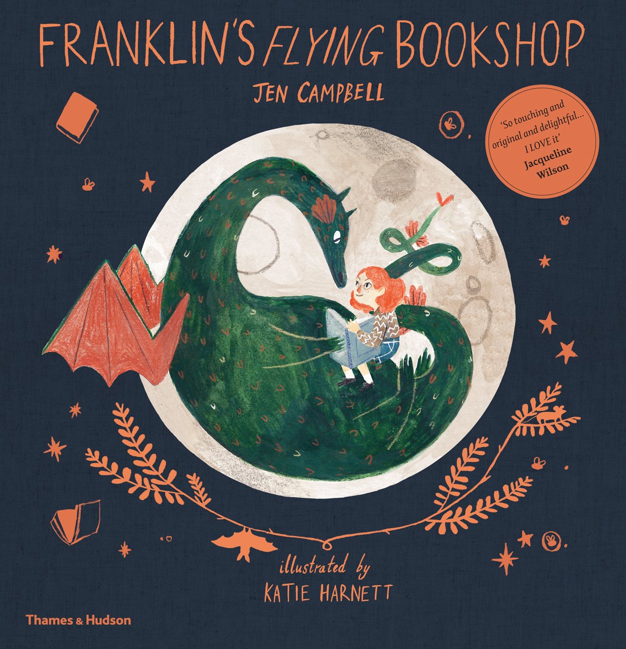 英文原版现货Franklin’s Flying Bookshop富兰克林的飞天书店插画