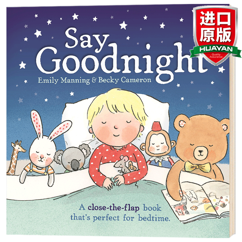 英文原版 晚安故事 Say Goodnight 亲子共读 睡前绘本 英文版进口原版英语书籍 精装
