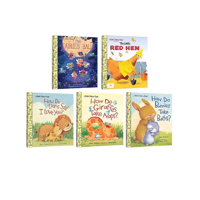 英文原版 I'm A Ballerina! 兰登金色童书 Little Golden Book 小金书 幽默趣味图画书 儿童启蒙故事绘本 Little Golden Book 小金书套装