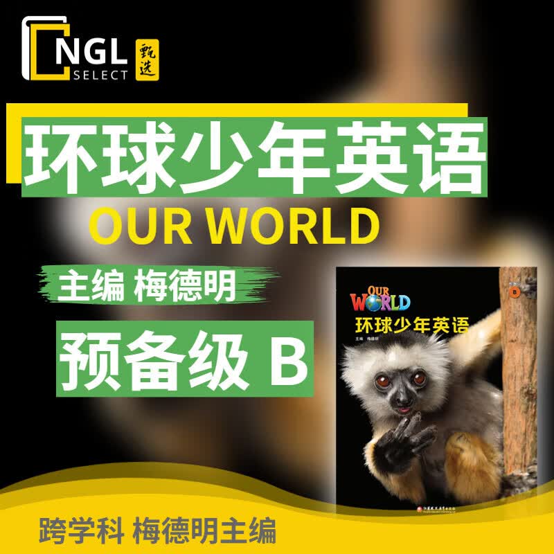our world 电子账户 教材 NGL国家地理学习环球少年英语 幼小衔接教材全套 小学英语书 环球少年英语 预备级B