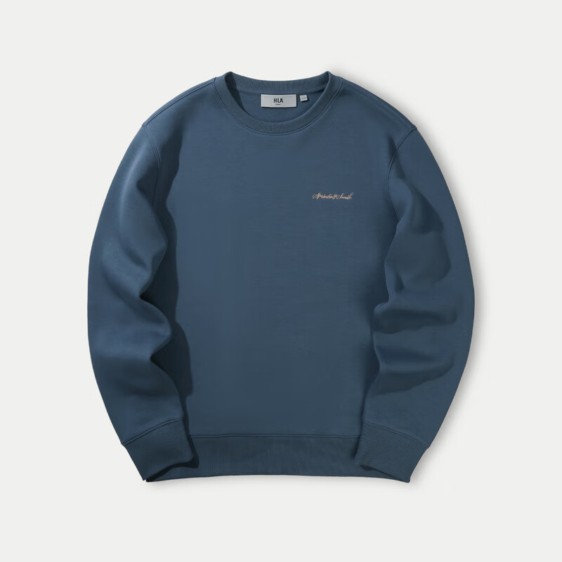 PLUS会员：海澜之家 SPRINTING SMILE刺绣长袖男秋季 不加绒 ，129.1元包邮（需用券）—— 慢慢买比价网