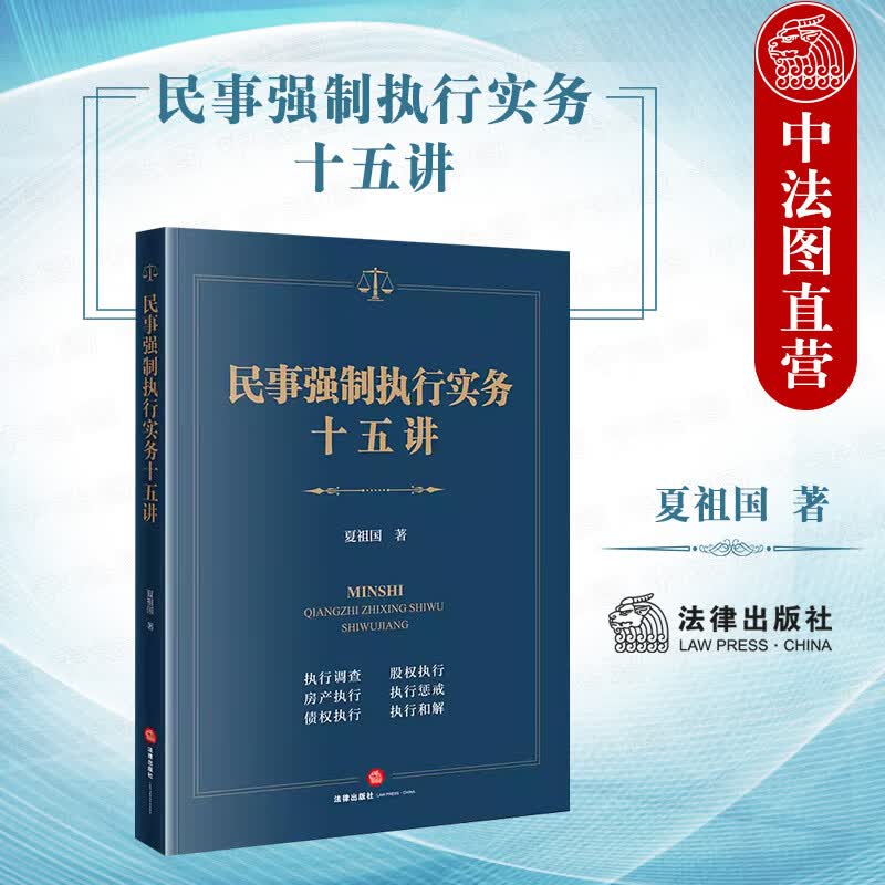 民事强制执行实务十五讲 夏祖国 法律社 人民法院执行工作 实务指引 参考案例 执行监督检察官律师公司法务办案工具书 执行依据审查调查查封处置和解结案