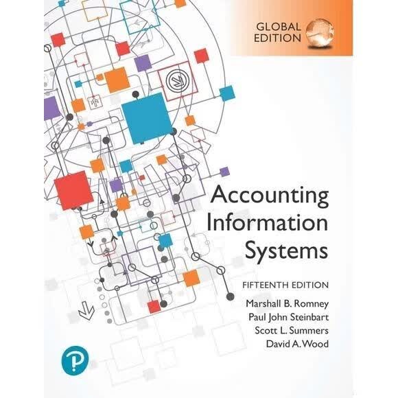 实体Accounting Information Systems,15th Global课本