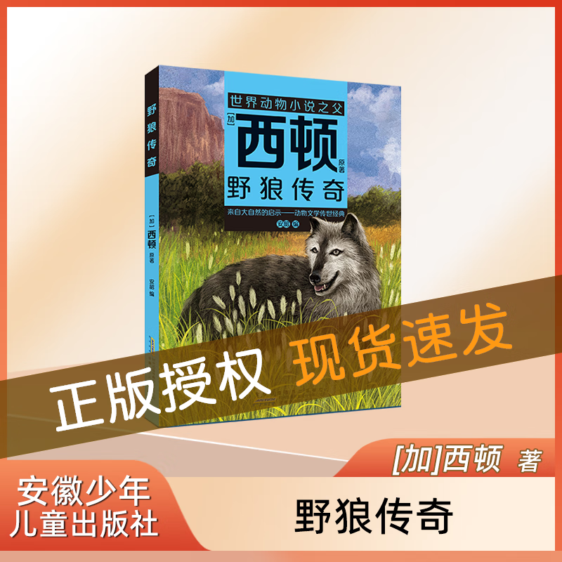 西顿动物小说 野狼传奇经典动物文学适合中小学生阅读课外书 安徽少年儿童出版社fb