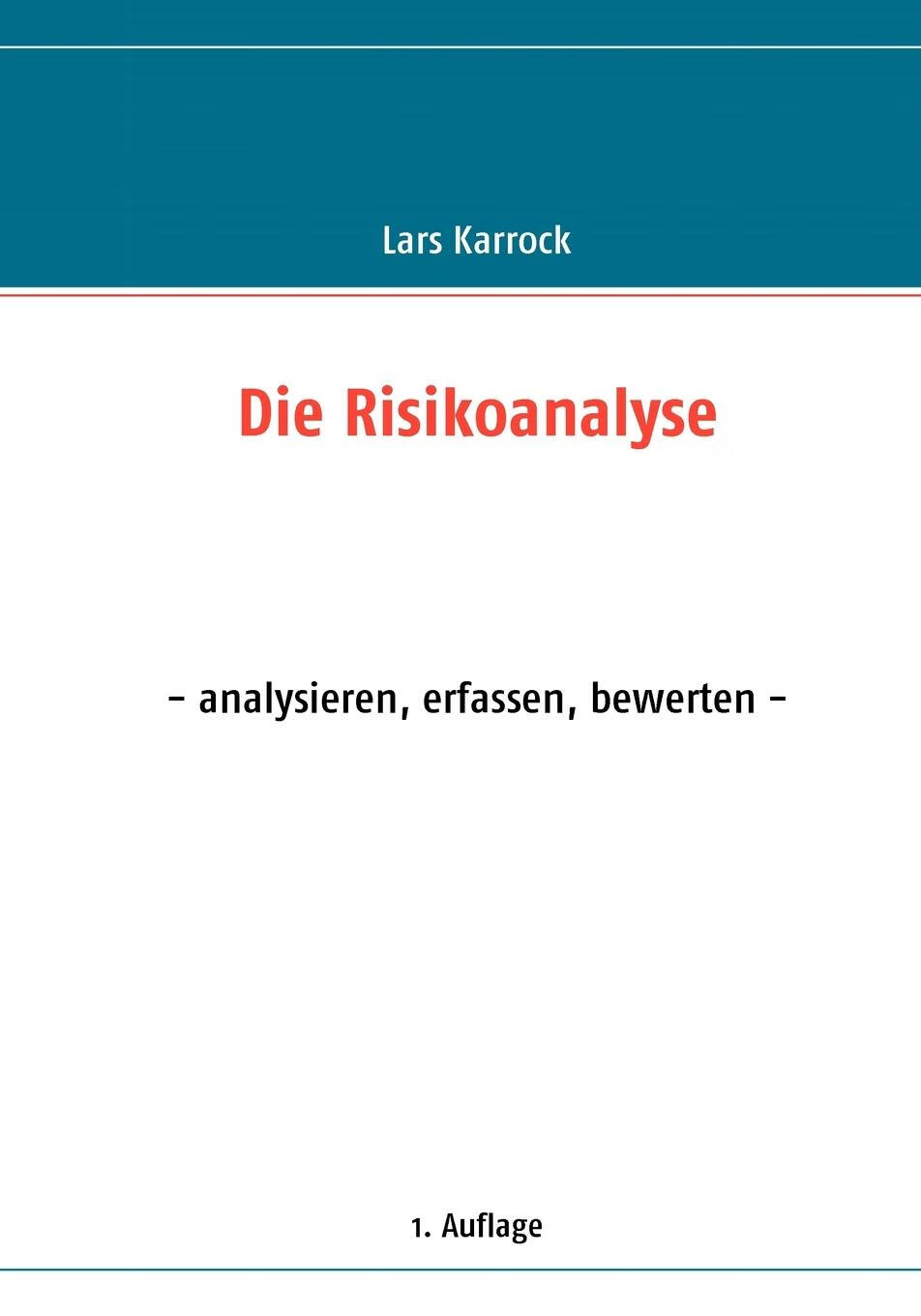 预售 按需印刷Die Risikoanalyse德语ger