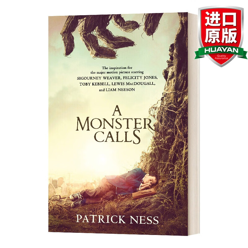 A Monster Calls A Novel Movie Tie-in 英文原版 当怪物来敲门电影版 卡内基金奖小说 英文版 进口英语原版书籍