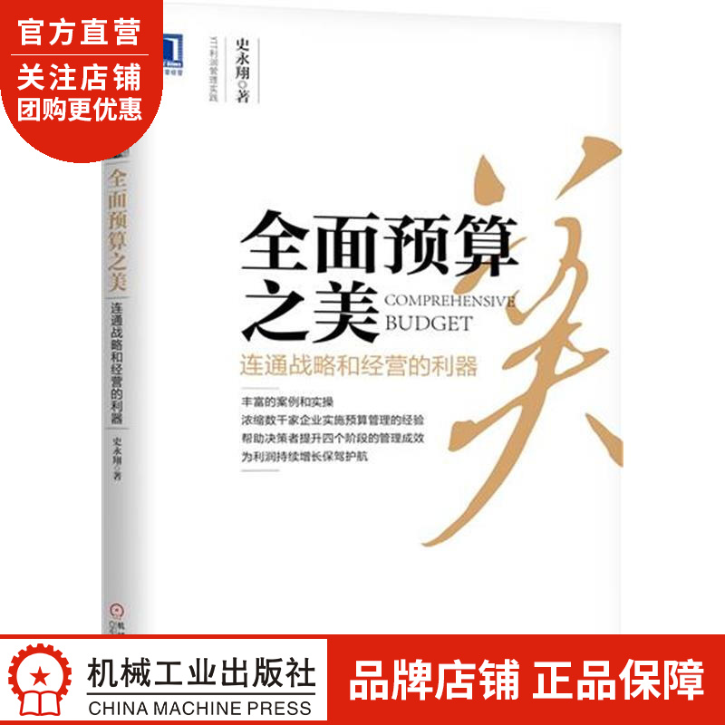 全面预算之美:连通战略和经营的利器史永翔|8082770