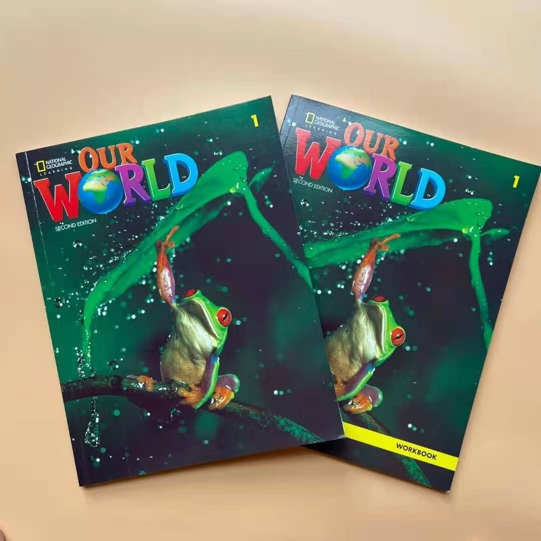 our world1-6级别第二版美国新版练习册也点读版 1年级2本