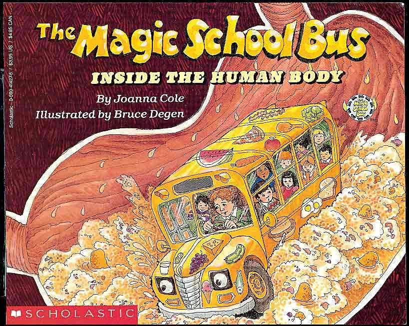 学乐神奇校车经典版绘本：人体的奥秘 1册 英文原版 科普绘本 Scholastic： Magic School Bus Inside the Human Body 7-12岁 平装