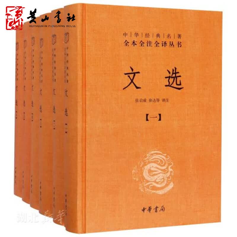 文选全6册 中华经典名著全本全注全译 精装 张启成 徐达 译 中华书局 中国古典文学作品