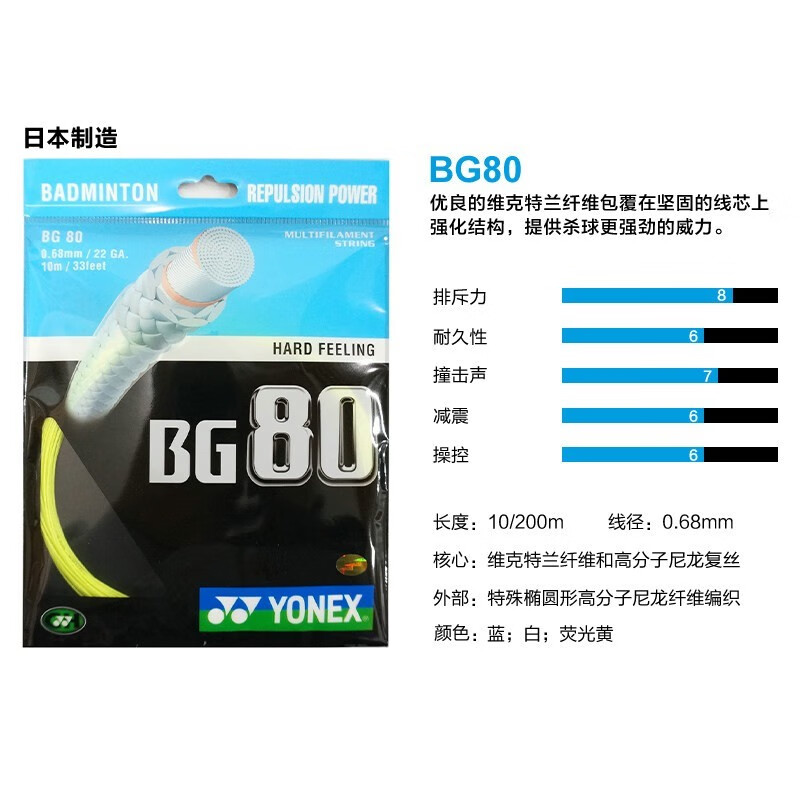 BG-80大盘线 BG80 羽毛球装备哪里买 中羽在线