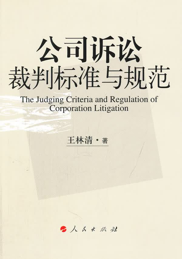 公司诉讼裁判标准与规范 王林清著【书】