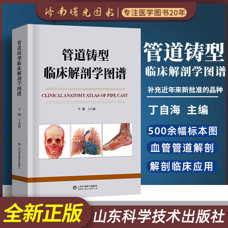 管道铸型临床解剖学图谱人体不同部位或器官的血管或管道解剖精选500余幅管道铸型标本图 解剖要点和临