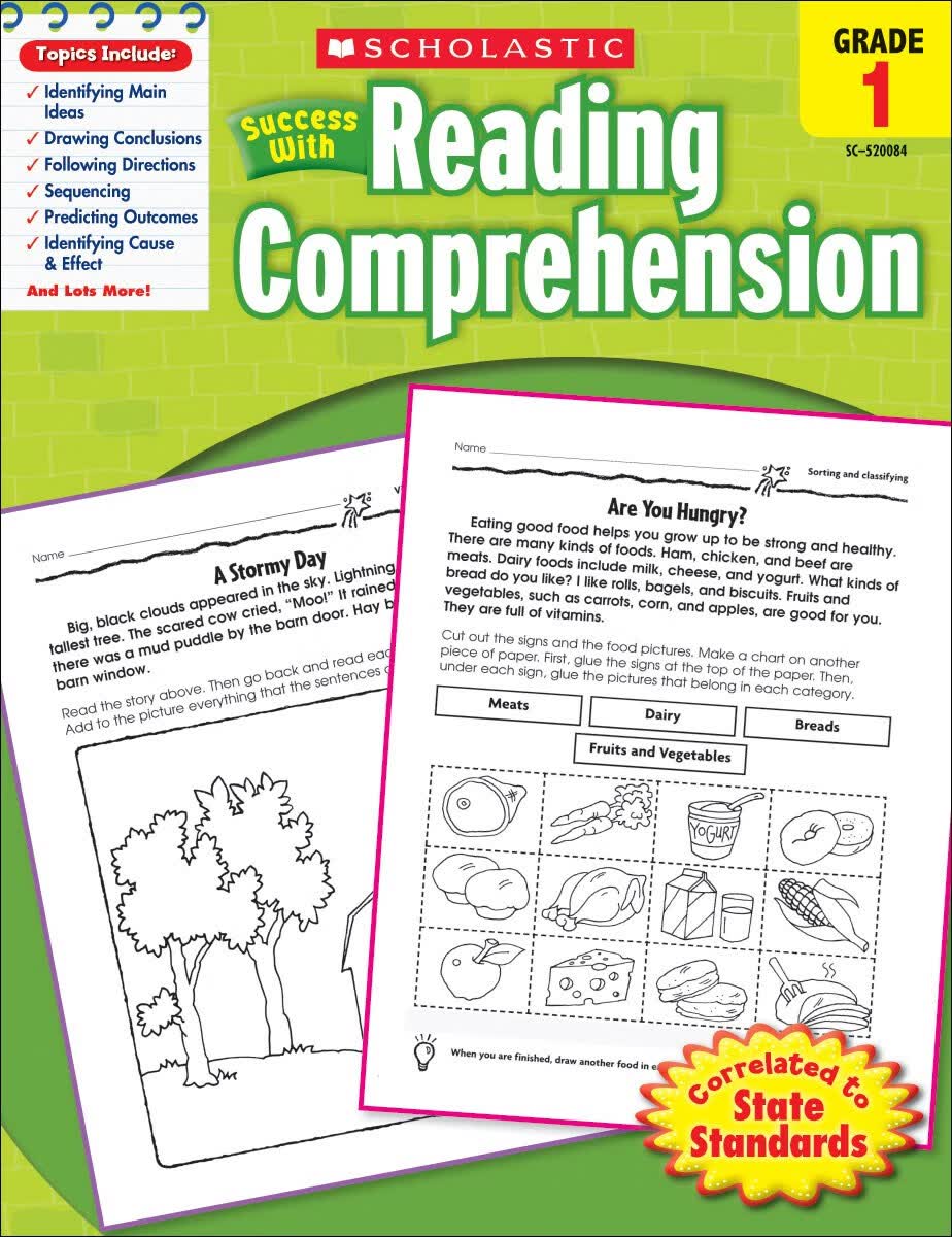 学乐成功系列 英语阅读理解练习册 1年级 英文原 练习册Success With Reading Comprehension Grade 1 7-9岁