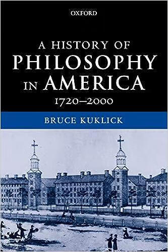 美国哲学史：1720-2000 A History of Philosophy in America