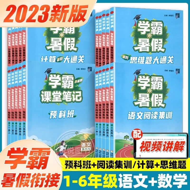 2023学霸的暑假衔接经纶学典一升二升三升四升五升六年级语文阅读集训预科班课堂笔记数学计算思维题大通关暑假作业总复习预习 计算大通关 一年级下