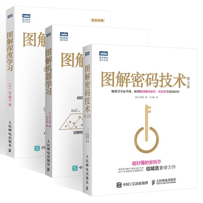 图解三部曲:图解密码技术+图解机器学习+图解深度学习