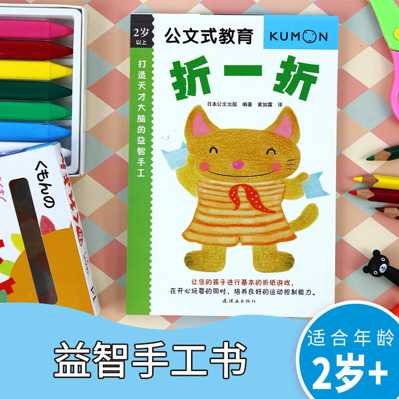 公文式教育：打造天才大脑的手工—折一折 diy手工书巧手折一折折纸剪纸书大全手工宝宝早教书籍2