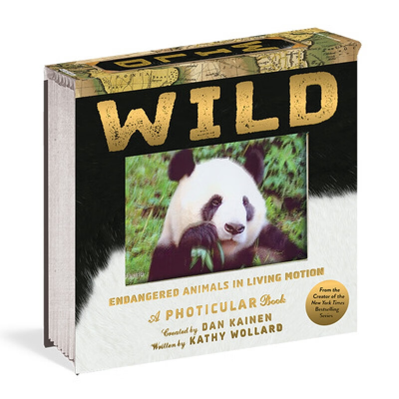 光影动感图书 光与影视觉书系列 英文原版 A Photicular Book 会动的3D图片书 纽约时报畅销书 野生动物 恐龙 海洋 内陆 极地 Wild