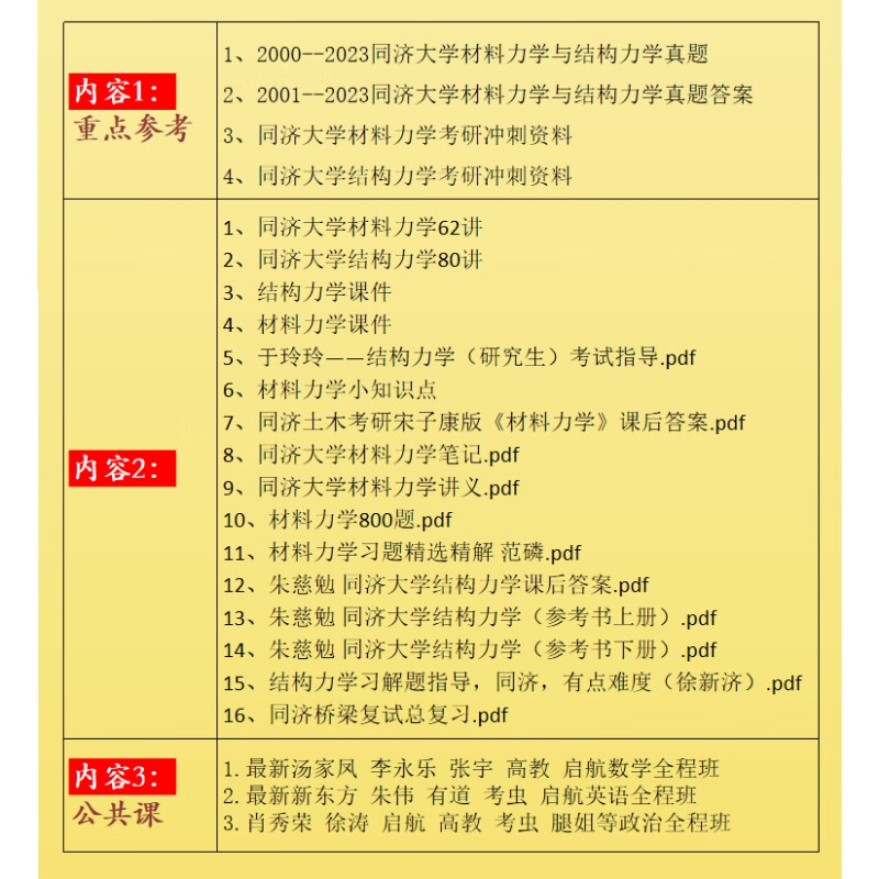 2024同济大学808材料力学与结构力学考研真题答案同济808土木初试 电子版