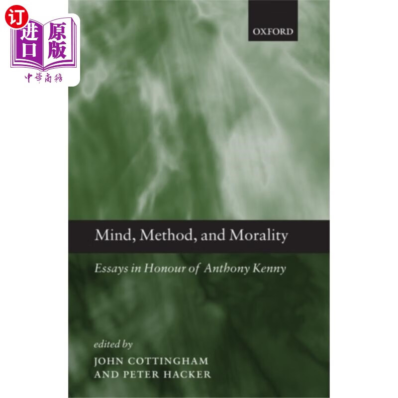 海外直订Mind, Method, and Morality 思想、方法和道德