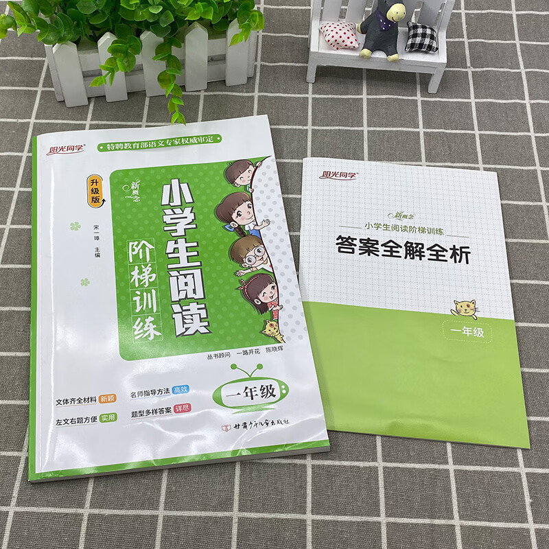 宇轩图书 新概念小学生阅读阶梯训练 一年级/1年级 上下册通用版 小学语文同步无障碍课外阅读能力提升阅读理