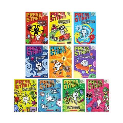 点读版Press Start方块兔10册英文原版Scholastic Branches学乐 方块兔10册
