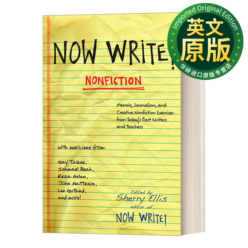 英文原版 Now Write Nonfiction 现在就写 非小说作品写作指南 回忆录 新闻和创造性非小说写作练习 英文版 进口英语原版书籍