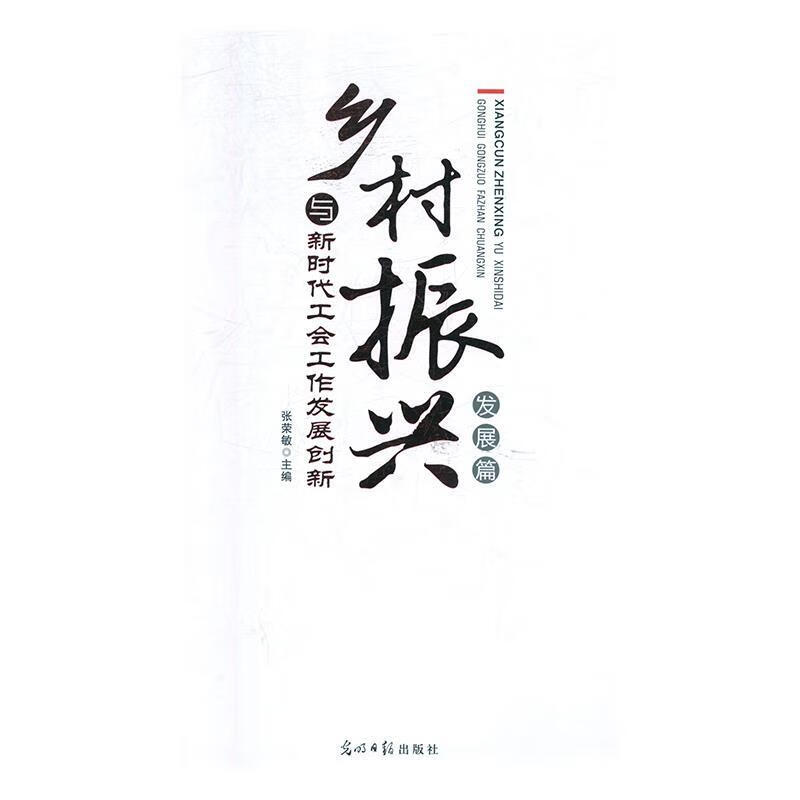 乡村振兴与新时代工会工作发展创新 张荣敏 编【书】