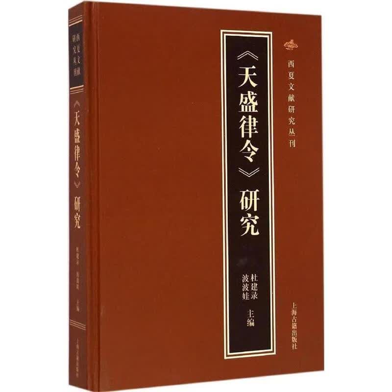 天盛律令研究 杜建录,波波娃 著
