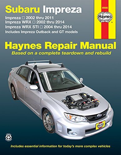 Subaru Impreza (02-11), Impreza WRX (02-14) & Impreza WRX STI (04-14) (inc. Impreza Outback
