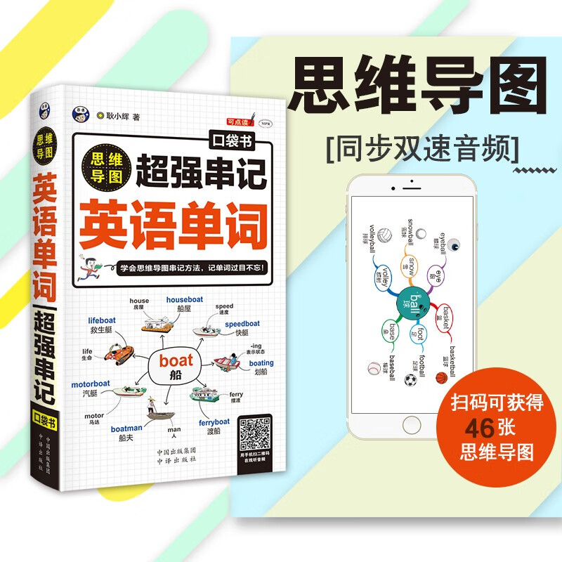 格林定律单词记忆法思维导图串记英语单词口袋书英语单词快速记忆法词根词缀背单词英语单词记背神器初高