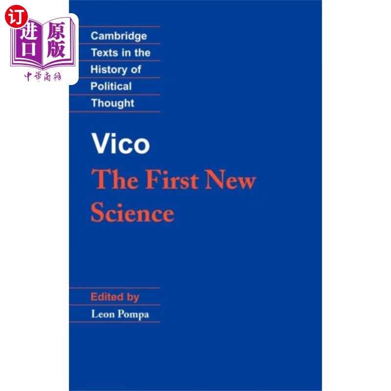 海外直订Vico: The First New Science 维科:第一门新科学