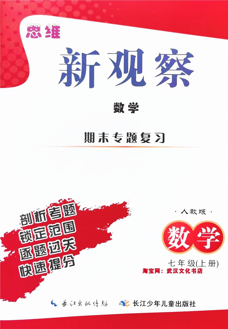 2023版新观察7册数学期末专题复习人教版 教师用书 七年级上