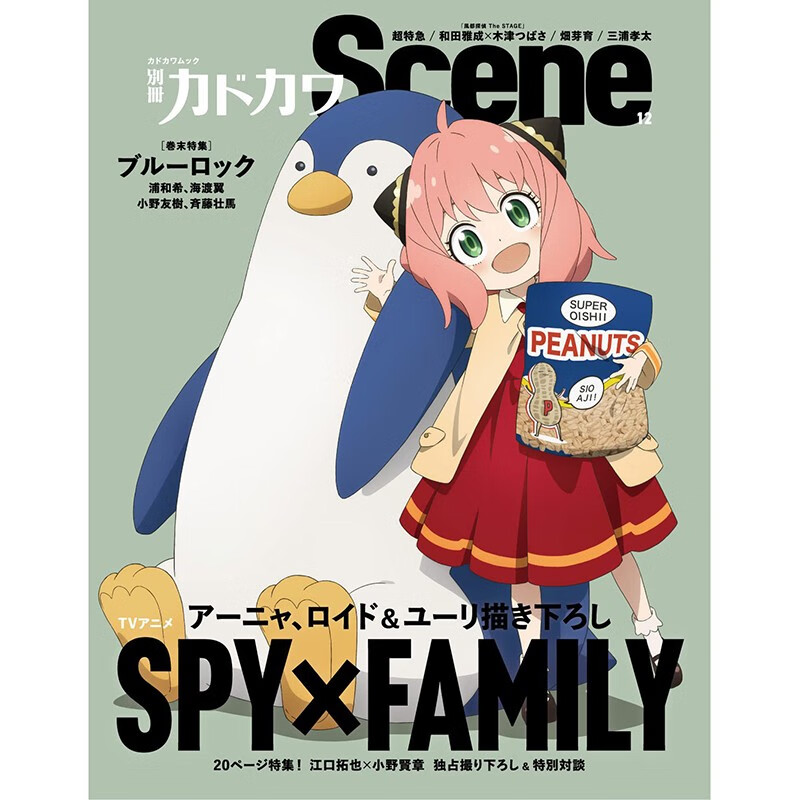 预售 日文原版 別冊カドカワScene 12 SPY×FAMILY 别册稻草人Scene 12 SPY×FAMILY 可爱卡通电视动画漫画书籍