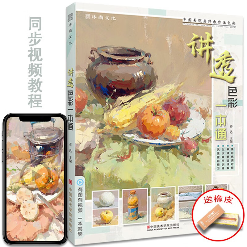 讲透色彩一本通 2020水粉画美术绘画教程书籍教学教材色稿色调练习单体组合照片对画临摹范画