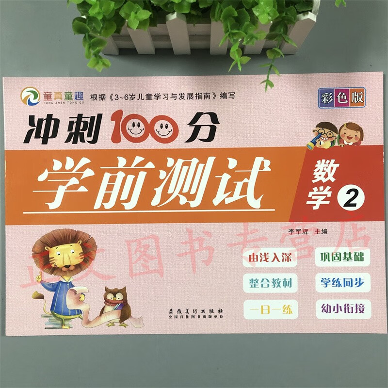 幼小衔接冲刺100分学前测试卷拼音数学语言幼升小入学专项练习题幼儿园大班学前班教材20以内加减法基础汉字描红拼音训练童真童趣 学前测试冲刺100分【数学2】