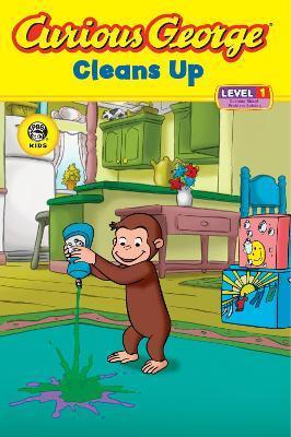 好奇侯乔治 打扫卫生 英文原版Curious George Cleans Up (Reader Level 1)