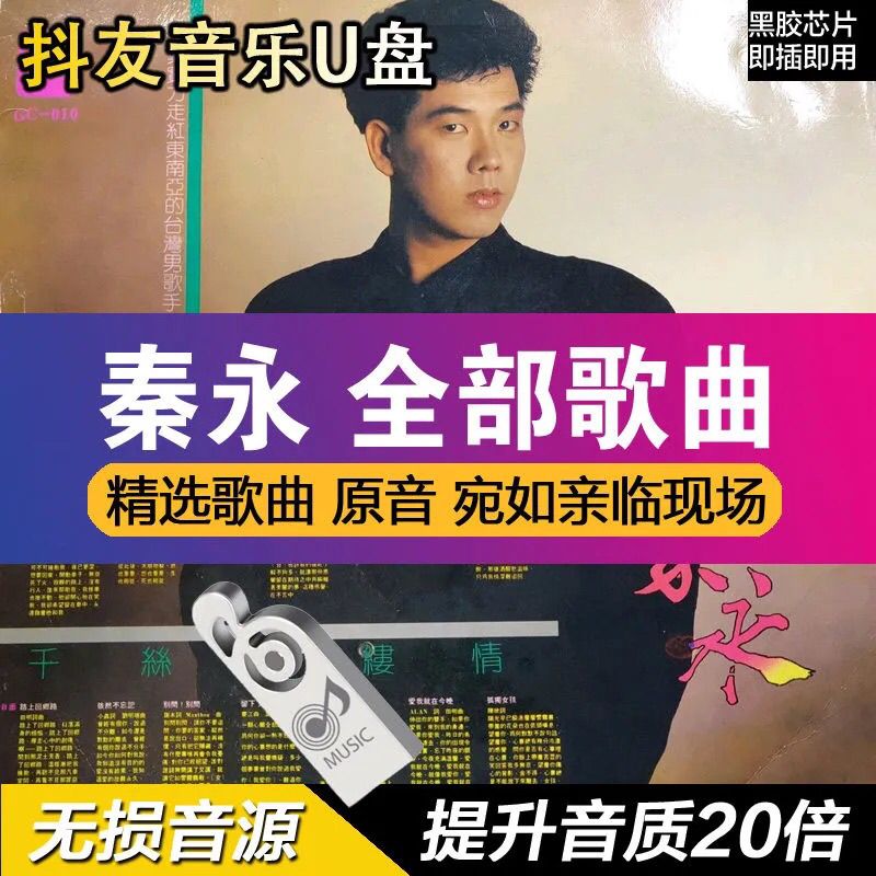 秦永 经典怀旧老歌曲高音质车载音乐优U盘mp3全部歌曲专辑170首 8GB