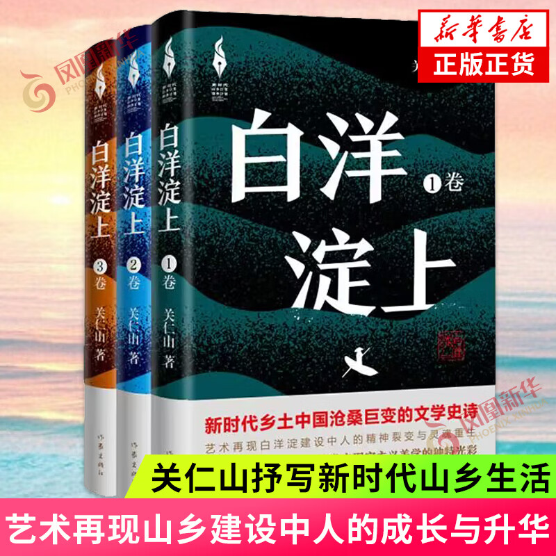 白洋淀上 关仁山 再现白洋淀建设中人精神裂变与灵魂重生 抒写新时代山乡生活 文学作品集 作家出版社 凤凰旗舰店书籍