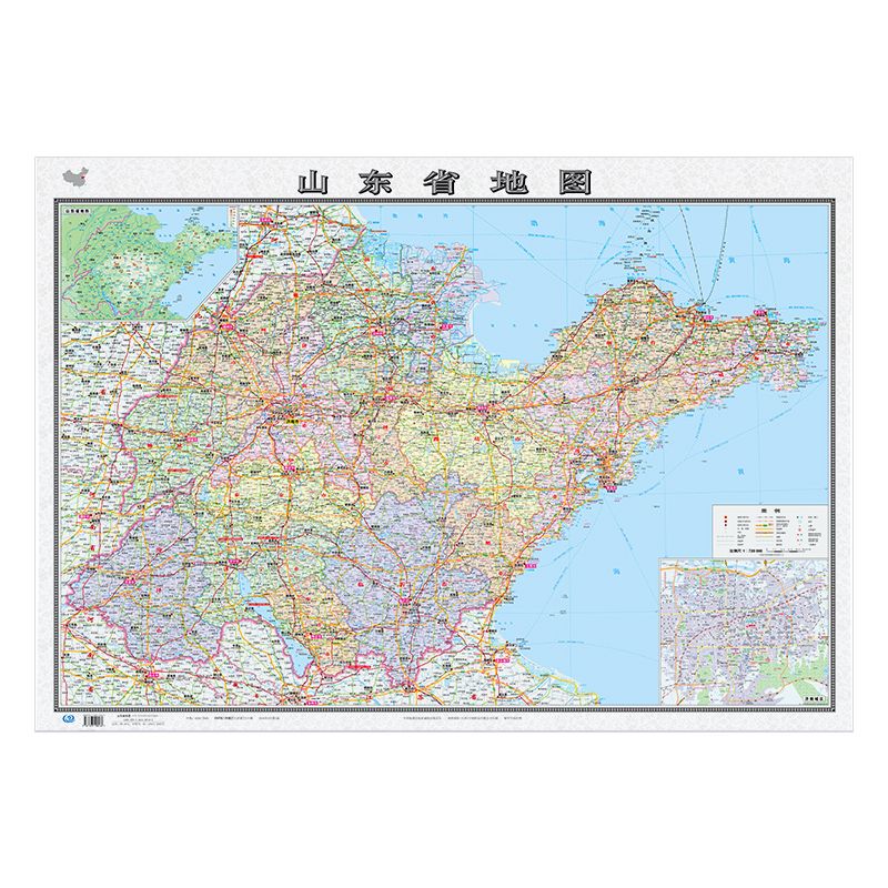 山东省2023新版中国和世界高清超生 贴图【送墙贴安装配件】 共1张 中国地图 高清覆膜