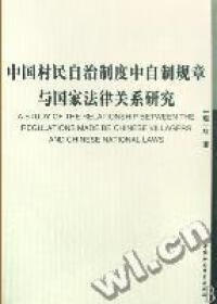 中国村民自治制度中自制规章与法律关系研究