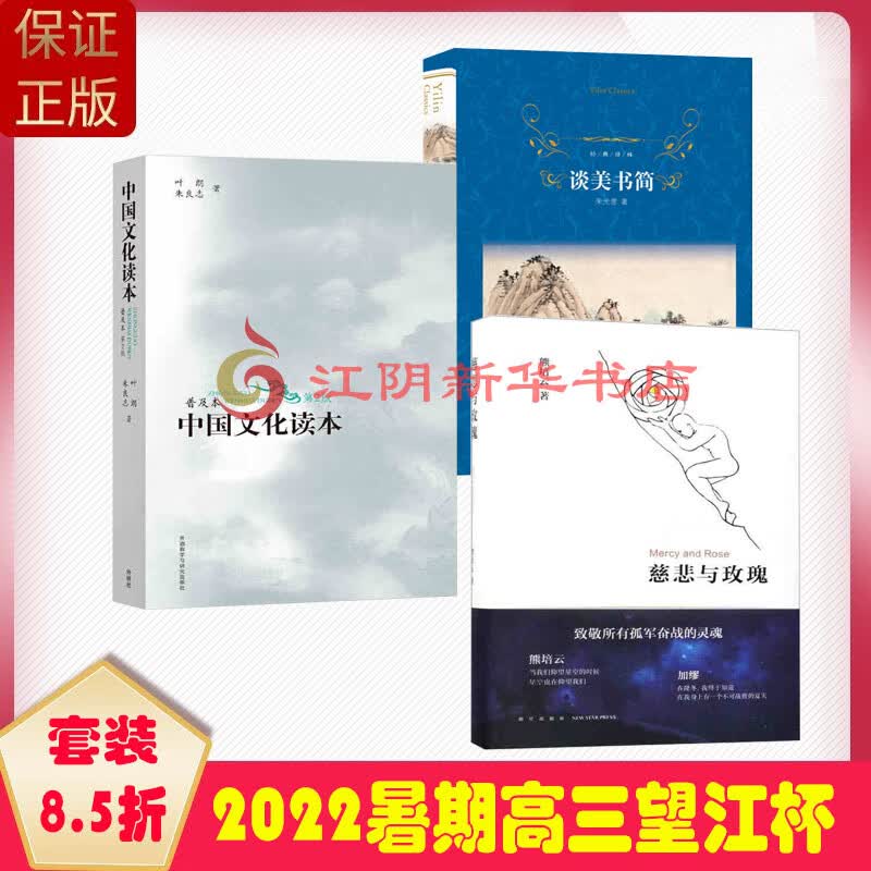 中国读本+慈悲与玫瑰+谈美书简 2022秋暑期高三望江杯
