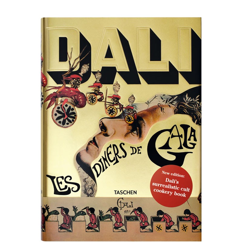 TASCHEN英文原版Dali达利的菜谱 卡拉的晚宴艺术作品集疯狂达利大师绘画书食谱画册现实主义善本图书