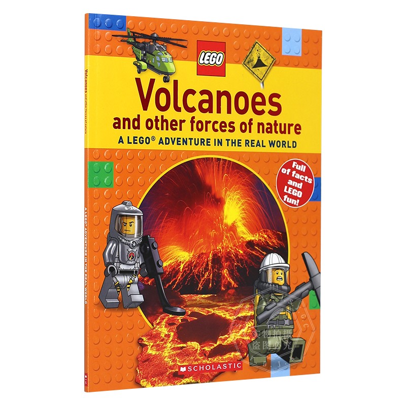 乐高 火山和其他自然力量 英文原版 LEGO Volcanoes 6-12岁少儿科普书 小学课外