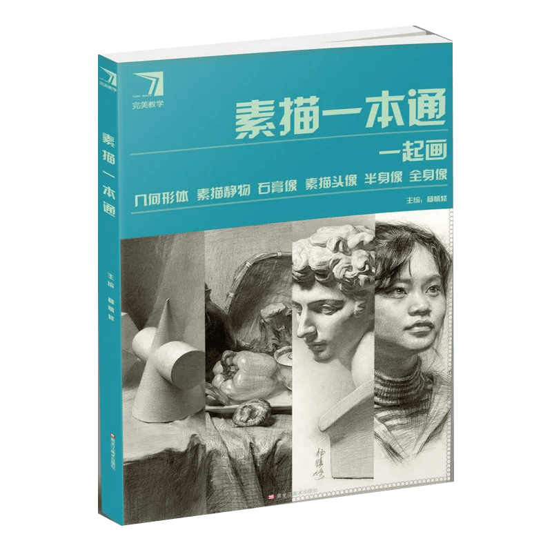 素描一本通2023完美教学杨慎修一起画几何静物石膏头像半身全身像