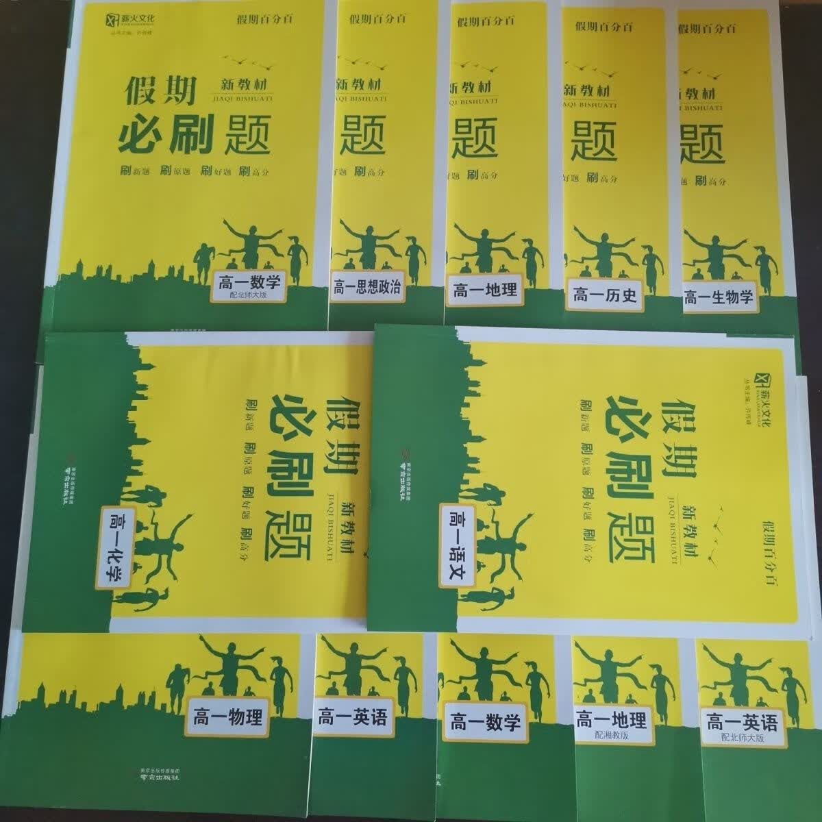 2024薪火文化假期100%假期新教材必刷题 高一各科自选 化学