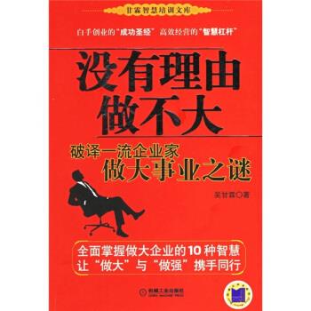 没有理由做不大:破译企业家做大事业之谜 吴甘霖 著 机械工业出版社