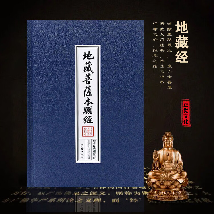地藏经精装注音版地藏菩萨本愿经拼音地藏王经佛经书大字简体结缘 字简体结缘