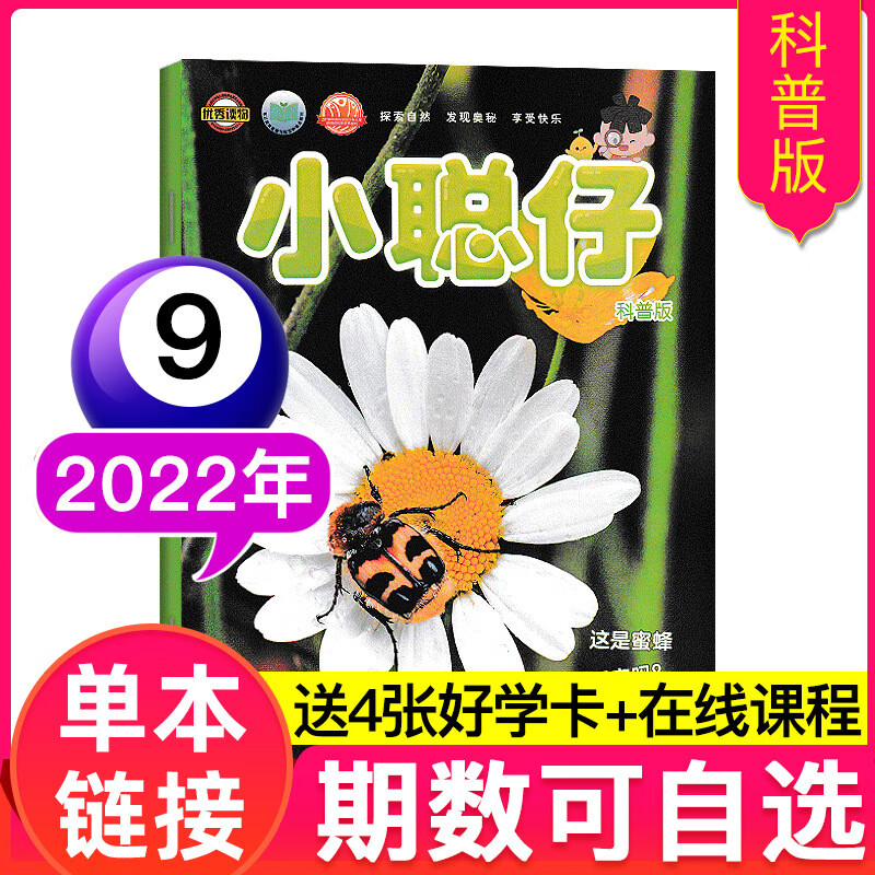 小聪仔科普版【单本4月2～8岁幼儿科普期刊（1.2.3.4.5.6月）过刊 小聪仔科普版2022年9月